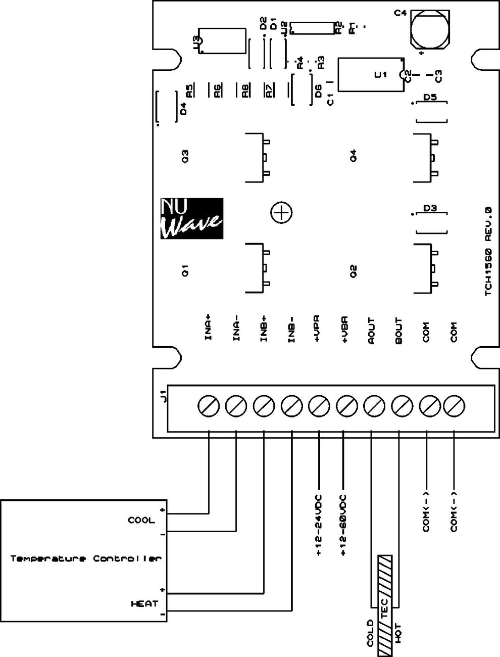 Peltier H-Bridge Amplifier | TCH1560 – Nuwave Technologies, Inc.
